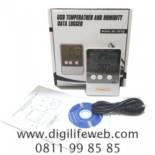 Temperature Humidity Data Logger MiSol DS102
